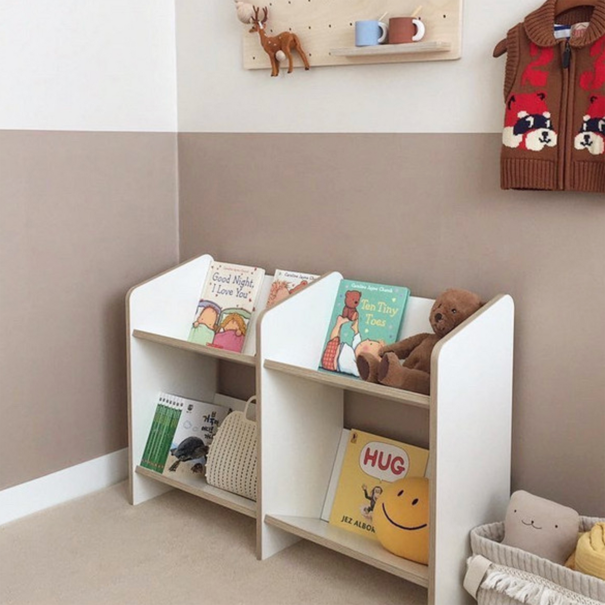 Mini Bookcase | ToppingsKids | Storage for Kids' Books and Toys